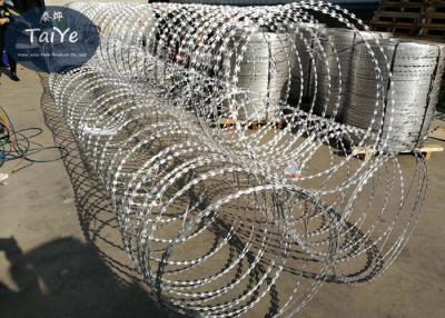 China Heavy Galvanized  Spiral Razor Wire Blade Type Stainless Steel Razor Wire for sale