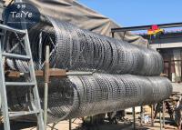 China BTO22 Triple Coil Razor Blade Wire Fence With Hexagonal Shaped Aluminum Pipe Fram for sale