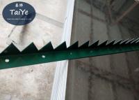 China PVC Coated Wall Security Spikes 2.0mm Barb Thickness For Industrial Buildings for sale