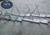 China Medium Sized Wall Security Spikes Steel Plate Full Color Easy To Install for sale