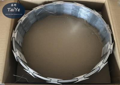 China Electric Galvanized Razor Ribbon Fencing For Industrial Wall Protection for sale