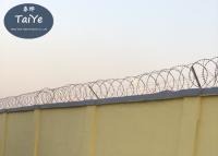 China Heavy Zinc Coated Galvanized Razor Wire CBT60 CBT65 Chemical And Coasts Area Use for sale