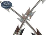 China Industrial Security Barbed Wire With Blades New Type Corrosion Resistant for sale