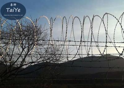 China Strong BTO 22 Razor Wire Type Razor Blade Wire Fence Price Per Roll for sale