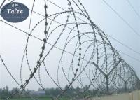 China Sharp Blade Barbed Wire Razor Wire High Tensile Razor Ribbon Fencing for sale