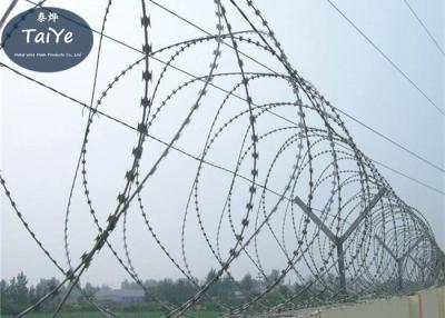 China Sharp Blade Barbed Wire Razor Wire High Tensile Razor Ribbon Fencing for sale