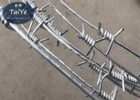 China Customize Single Coil Security Barbed Wire Anti Rust Used In Highway Fencing for sale