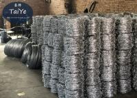 China Electro Galvanized Razor Blade Barbed Wire Traditional Twisted BWG12x12 for sale