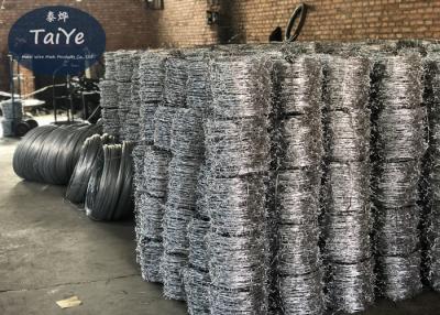 China Electro Galvanized Razor Blade Barbed Wire Traditional Twisted BWG12x12 for sale