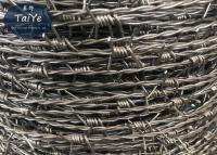 China Hot Dipped Security Barbed Wire BWG14x14  Diameter Razor Barbed Tape for sale