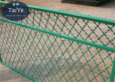 China High Security Welded Razor Wire Mesh Straight Blade Razor Ribbon Fencing for sale