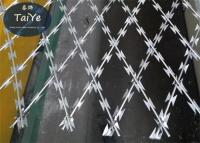 China Military Fields Welded Wire Mesh Fence Strong Razor Blade Wire Fence for sale