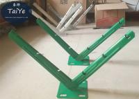 China PVC Coated Galvanized Razor Wire Arm Green Color Used On Chain Link Fence for sale