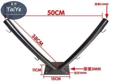 China Durable SS304 Barbed Wire Fence Brackets Round Tube Type Used On Fence Or Wall for sale