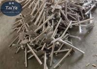 China Round Tube Barbed Wire Fence Post V Razor Wire Brackets With 4 Strands for sale