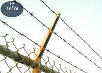 China Single Support Barbed Wire Fence Post On Chain Link Fence V Or Y Shape for sale