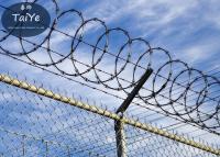 China PVC Galvanized Chain Link Fence Barbed Wire Arms For Industry Security for sale