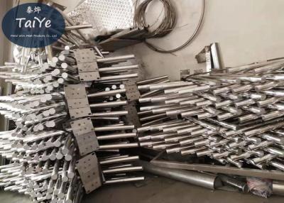China PVC Coated Barbed Wire Fence Post Single Or Double Support Customized Size for sale