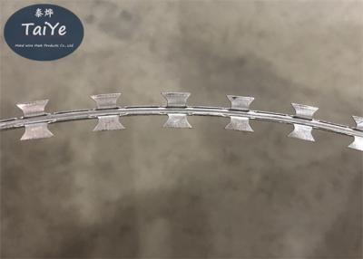 China Helical Type Razor Wire Tape  Concertina Type Wire Barrier Fencing With Sharp Blade for sale