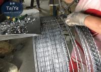 China Cross Concertina Razor Coil Barbed Wire  High Galvanized BTO-10 Type for sale