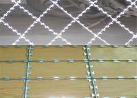 China BTO -22 Razor Barbed Wire With Post For Wire Mesh Fencing for sale