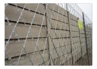 China BTO -22 Razor Barbed Wire With Post For Wire Mesh Fencing for sale