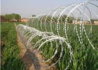 China 2.5mm Concertina Galvanized Razor Barbed Wire For Highway / Farm / Garden for sale