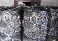 China 450mm Coil Blade Width 22mm Flat Razor Wrap Wire Coils For Fence Barrier for sale