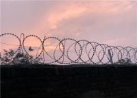 China 450mm CBT 65 Razor Wire Coil Diameter Concertina Military Razor Wire Galvanized for sale