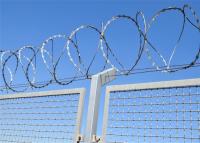 China Fence Safety Galvanized Razor Wire , Razor Barbed Wire Coil Diameter 500mm for sale