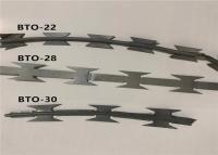 China BTO -22 Stainless Steel Razor Blade Barbed Wire,Fence Concertina Razor Wire for sale