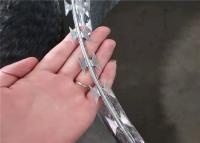 China 500mm 15m BTO -22 Galvanized Razor Wire Concertina Wire For Wire Fence for sale
