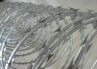 China 500mm 15m BTO -22 Galvanized Razor Wire Concertina Wire For Wire Fence for sale