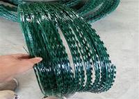 China PVC Coated BTO-10 Razor Barbed Wire Fence With High Strength For Fencing for sale