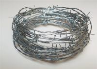 China 12 Gauge Galvanized Barbed Iron Border Fence Wire For Wire Fencing ISO9001 Passed for sale