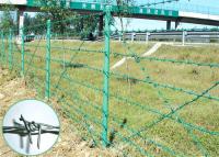 China 25KG 400M PVC Coated Barbed Wire Fence Wire Mesh Fence 1.6mm - 2.8mm Dia for sale