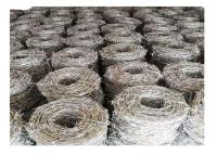 China Prison ContinuousTwist Galvanized Security Barbed Wire With Chain Link Fence for sale