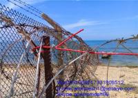 China Hot Dip Galvanized Blade Wire Fencing CBT60 Single Coil Razor Mesh Fence for sale