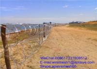 China Hot Dip Galvanized Blade Wire Fencing CBT60 Single Coil Razor Mesh Fence for sale