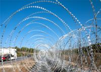 China Galvanized Gaucho Security Barbed Wire On Top Of Fence , Thin Razor Wire for sale