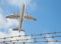 China Silver High Security Barbed Wire Airport Fence With Razor Wire Double Barb for sale