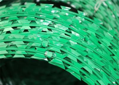 China Powder Coating Concertina PVC Coated Razor Wire Military Razor Barbed Wire for sale