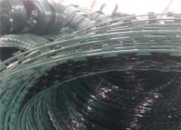 China Powder Coating Concertina PVC Coated Razor Wire Military Razor Barbed Wire for sale