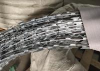 China Q195 Galvanized Razor Concertina Barbed Wire BTO - 22 For Prison Fence for sale