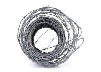China Anti - Climb 14×14 Guage Security Barbed Wire Hot Dipped Galvanized On Fence Top for sale