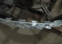 China Hot Dipped Galvanized Razor Barbed Wire 450 Mm Coil Diameter For Fence for sale