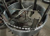 China Hot Dipped Galvanized Razor Barbed Wire 450 Mm Coil Diameter For Fence for sale
