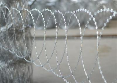 China Hot Dip Galvanized BTO 10 Flat Razor Wire Stainless Steel On Protect Private Grounds for sale