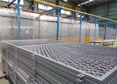 China 75 X 150mm Square Hole Welded Razor Wire Mesh Fencing Grey Color Coated for sale