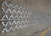 China Custom Hot Dipped Galvanized Welded Barbed Wire Mesh Protection Fence Panel for sale